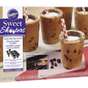 Wilton Cookie Shot Glass, 6-Cavity - Bake Perfect Sweet Shooters with this 6-Cup Cookie Shot Glass Pan, Non-Stick Round Pan Made of Steel