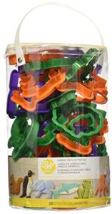 wilton animal cookie cutter set, 50-piece, plastic