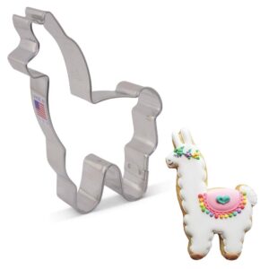 llama/alpaca cookie cutter, 4.25" made in usa by ann clark