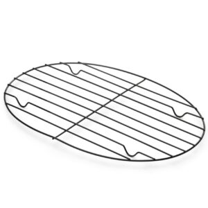 Fox Run - 57213 Fox Run Non-Stick Oval Roasting/Cooling Rack, 11.25 x 8.25 x 0.5 inches, Metallic