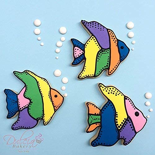 Fish Cookie Cutters 4-Pc. Set Made in the USA by Ann Clark, Cute Fish, Goldfish, Angel Fish, Trout