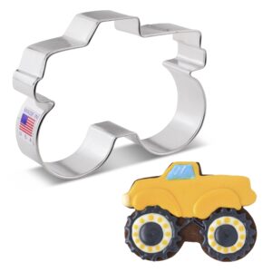 monster truck cookie cutter, 4" made in usa by ann clark