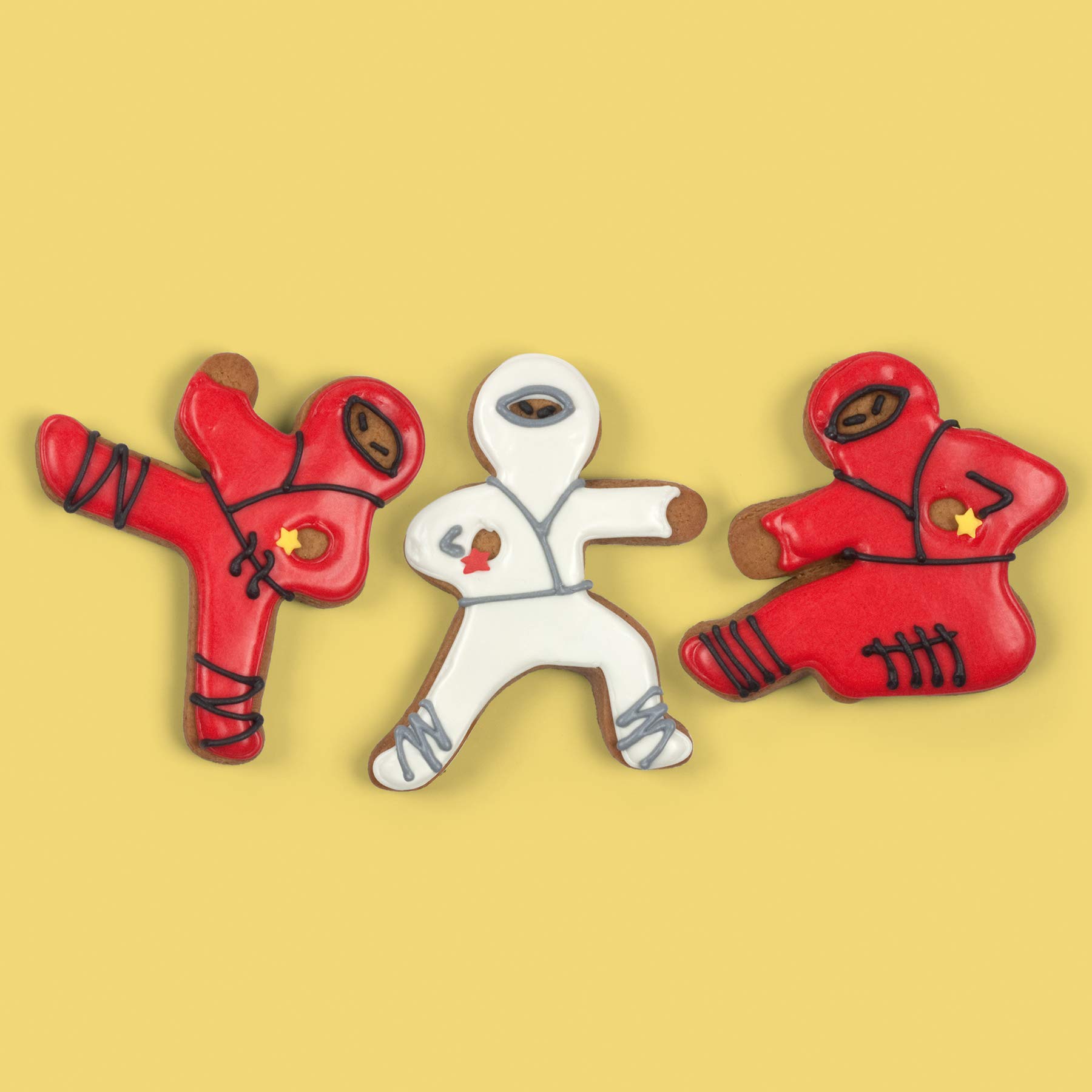 Genuine Fred NINJABREAD MEN Cookie Cutters, Set of 3