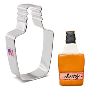 liquor bottle cookie cutter, 4.75" made in usa by ann clark