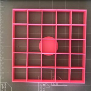 25 x1" size squares multi Cookie Cutter (5 x 5 in)