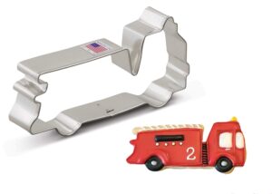 firetruck cookie cutter 5" made in usa by ann clark