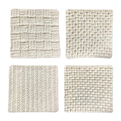 Fondant Impression Mat, Sweater Texture Design Silicone Cake Decorating Supplies for Cupcake Wedding Cake Decoration