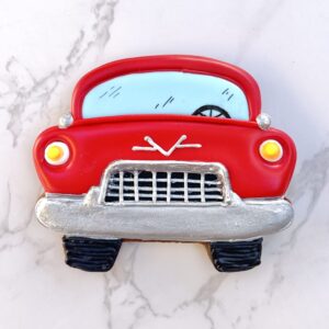 Front Facing Car Cookie Cutter, 2.8" Made in USA by Ann Clark