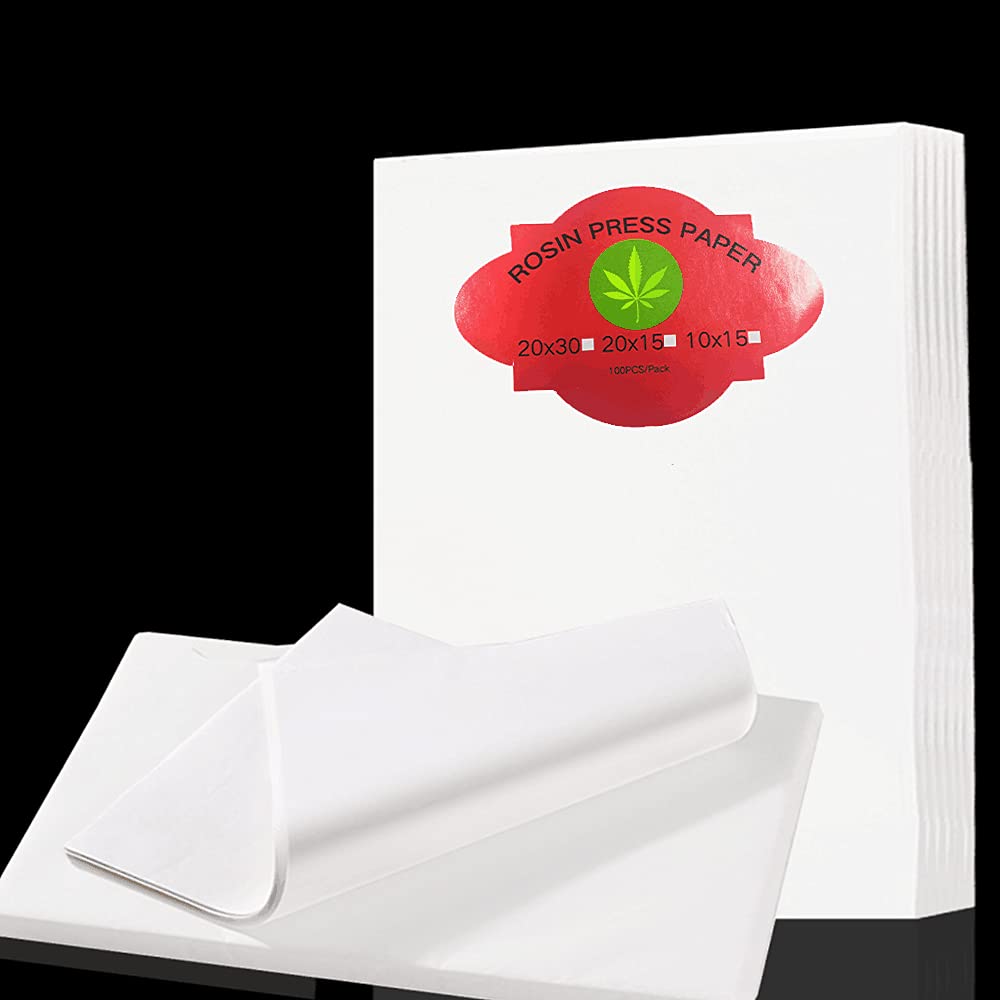 Heating Press Paper Pre-Cut Parchment Paper Slick Silicone Coating on Double Sides 100 Sheet (8X12)