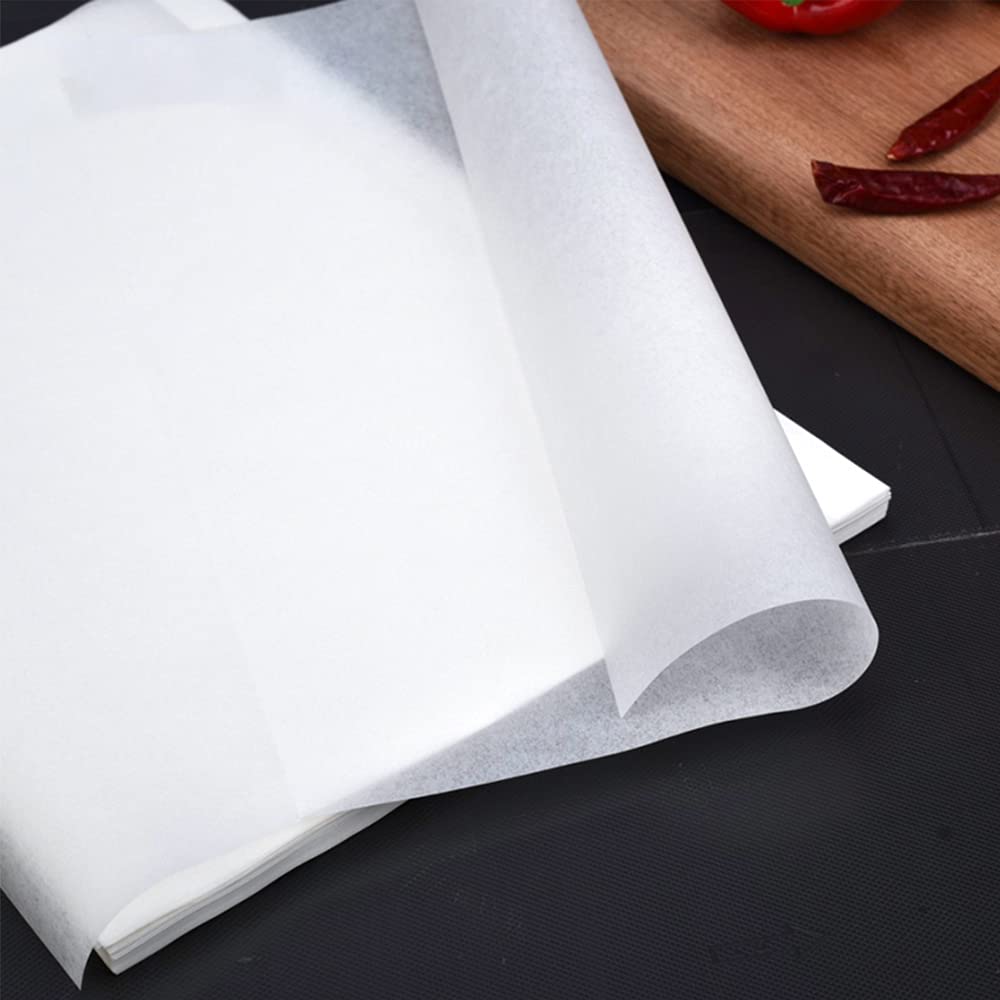 Heating Press Paper Pre-Cut Parchment Paper Slick Silicone Coating on Double Sides 100 Sheet (8X12)