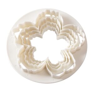 sphtoeo bigger peony petals flower cutter, set of 4pcs gum paste flowers cake decorating cutter fondant mold sugar tools