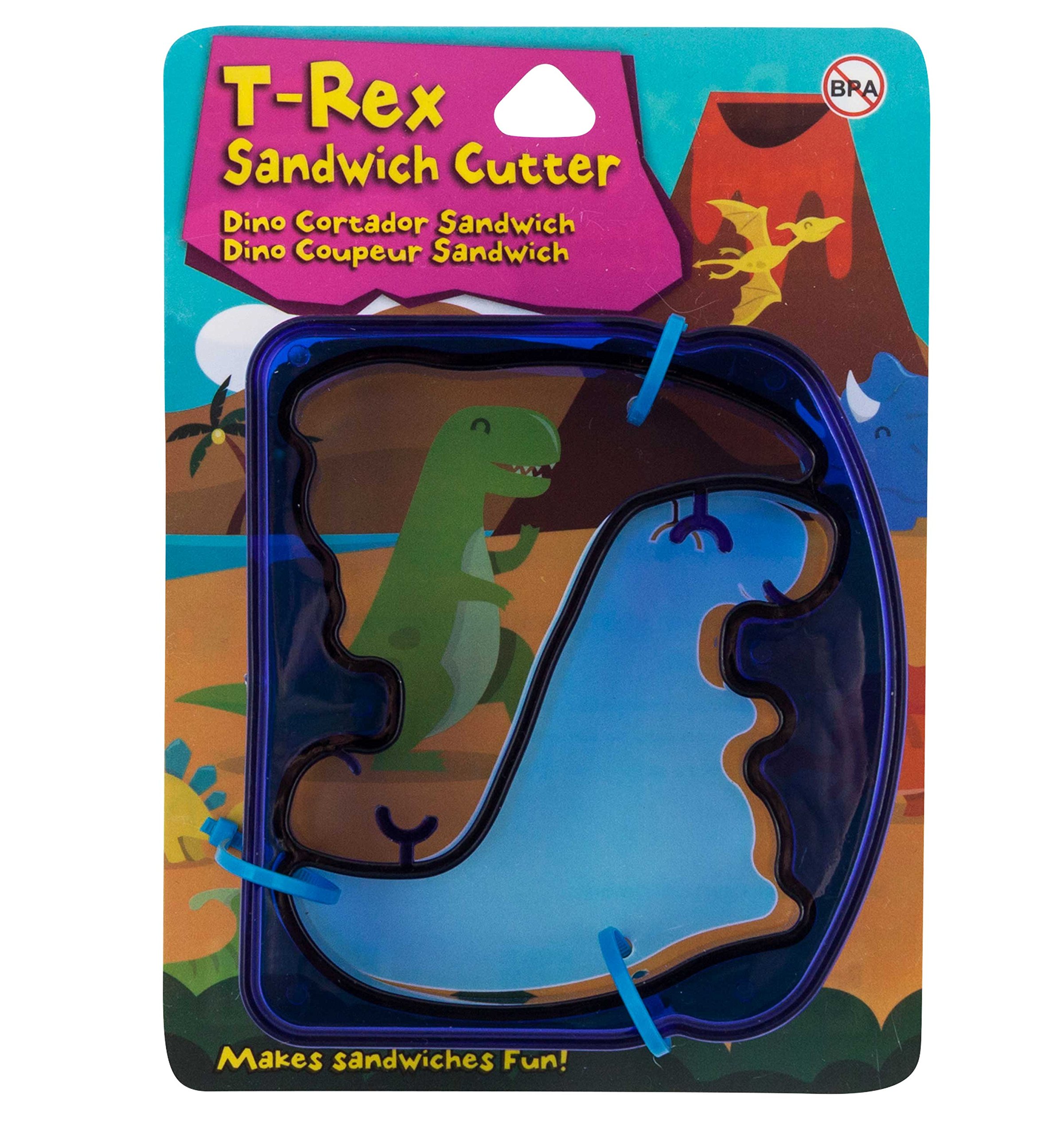 Bright Concepts T-Rex Dinosaur Sandwich Cutter, Plastic Cutting Tool For Sandwiches, Fun Sandwich Cutter For Kids Sandwiches, Easy To Use Sandwich Cutter