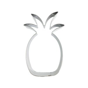 mziart pineapple fruit shape stainless steel cookie cutter fondant cutter metal cookie molds press