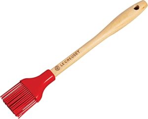 le creuset silicone pastry brush, 6 3/4" x 1 1/8", cerise