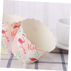 UPKOCH 100pcs Random Dessert Liners Pattern Cuake Festival Hard Accessory Holder Party Flamingo Containers Home -friendly Colorful Cups for Cake Baking Wrappers Muffin Design Small Cup