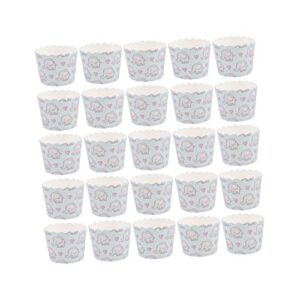 upkoch paper elephant baking holder for dot polka pattern small -friendly -friendly liners wrappers shop containers dessert home and cuake cups accessory colorful paper party gift wrapping 100pcs