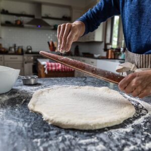 Earlywood French Rolling Pin - Tapered Wooden Rolling Pin for Baking Pizza, Pastry Dough or Pasta - Hard Wood French Roller Baking Pin Made in USA - Jatoba