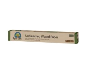 if you care wax paper rolls – 12 pack of 75 sq ft rolls - unbleached, chlorine free, 100% natural soybean coated waxed sheets, liner for baking, cooking, food wrapping