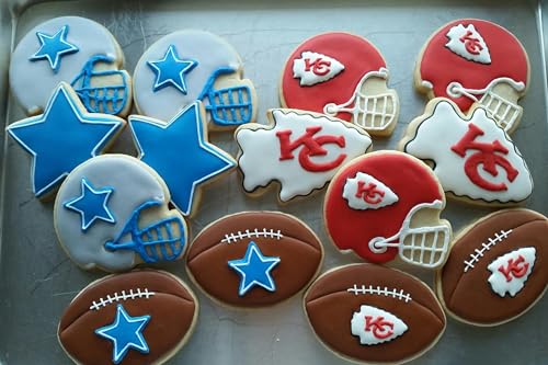 Football Cookie Cutters Set-5 Pieces-Stainless Steel Assorted Sizes