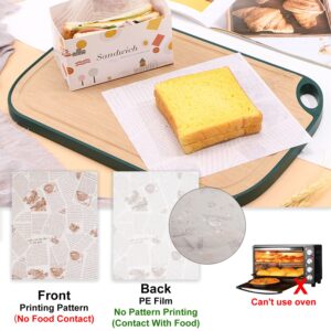 La Llareta Greaseproof Paper, 100 Sheets Baking Wrapping Paper, Food Basket Liners Paper, Deli Paper for Cakes, Breads, French Fries, Sandwiches, Pizza, Burgers, Hot Dogs(14 * 10 inch)