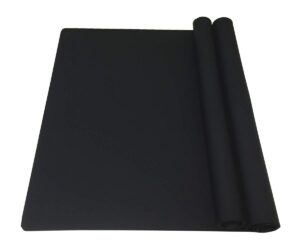 ephome 2pack extra large multipurpose silicone nonstick pastry mat, heat resistant nonskid counter mat, table mat, 23.6''x15.75'' (black)