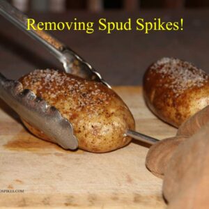 Spud Spikes 6-Inch Potato Baking Nails Food-Grade Stainless Steel, 1 Set of 4