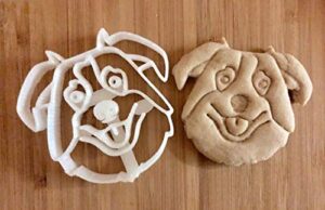 australian shepherd - aussie - cookie cutter and dog treat cutter - dog face