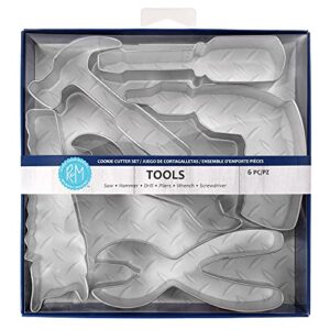 r&m international construction tool 6-piece cookie cutter set, 1-pack, metallic