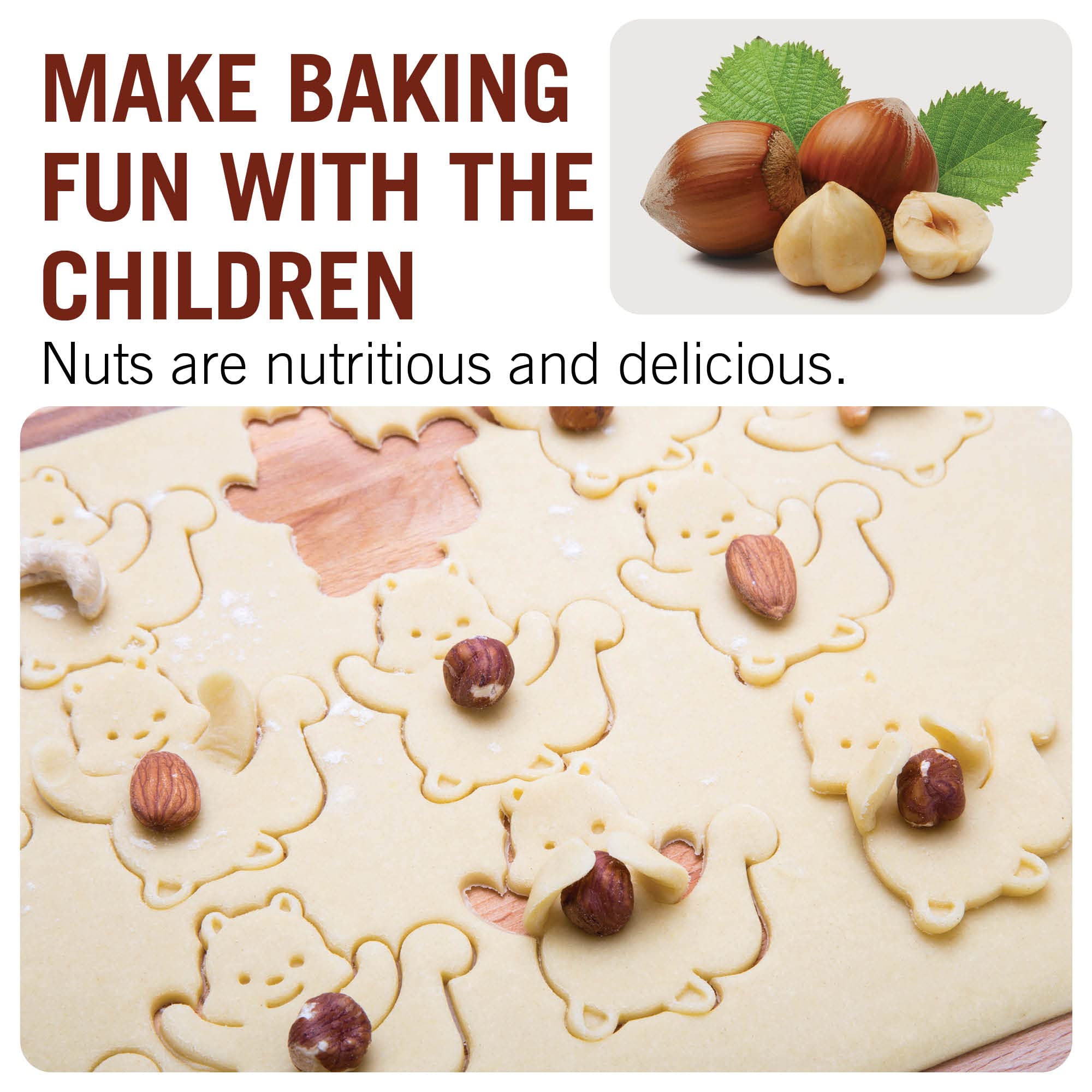 Nutter: Fun Cookie Cutter | Squirrel-Shaped Pastry Cutter for Adorable Cookies | Cute Kitchen Accessories | Cookie Cutters for Cookies that Hold Nuts in 1 Paw | Cool Kitchen Gadgets by Monkey Business