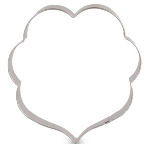 LILIAO Plaque Cookie Cutter Frame Sandwich Fondant Biscuit Cutter - 3.8 x 3.7 inches - Stainless Steel - by Janka