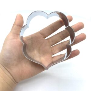 LILIAO Plaque Cookie Cutter Frame Sandwich Fondant Biscuit Cutter - 3.8 x 3.7 inches - Stainless Steel - by Janka