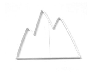 airgarden mountains or iceberg outline mountain range peaks cookie cutter usa pr3256