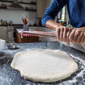 Earlywood French Rolling Pin - Tapered Wooden Rolling Pin for Baking Pizza, Pastry Dough or Pasta - Hard Wood Roller Baking Pin Made in USA, By Earlywood -Jatoba, Maple, Mexican Ebony,Multicolor