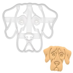 great dane face cookie cutter, 1 piece - bakerlogy