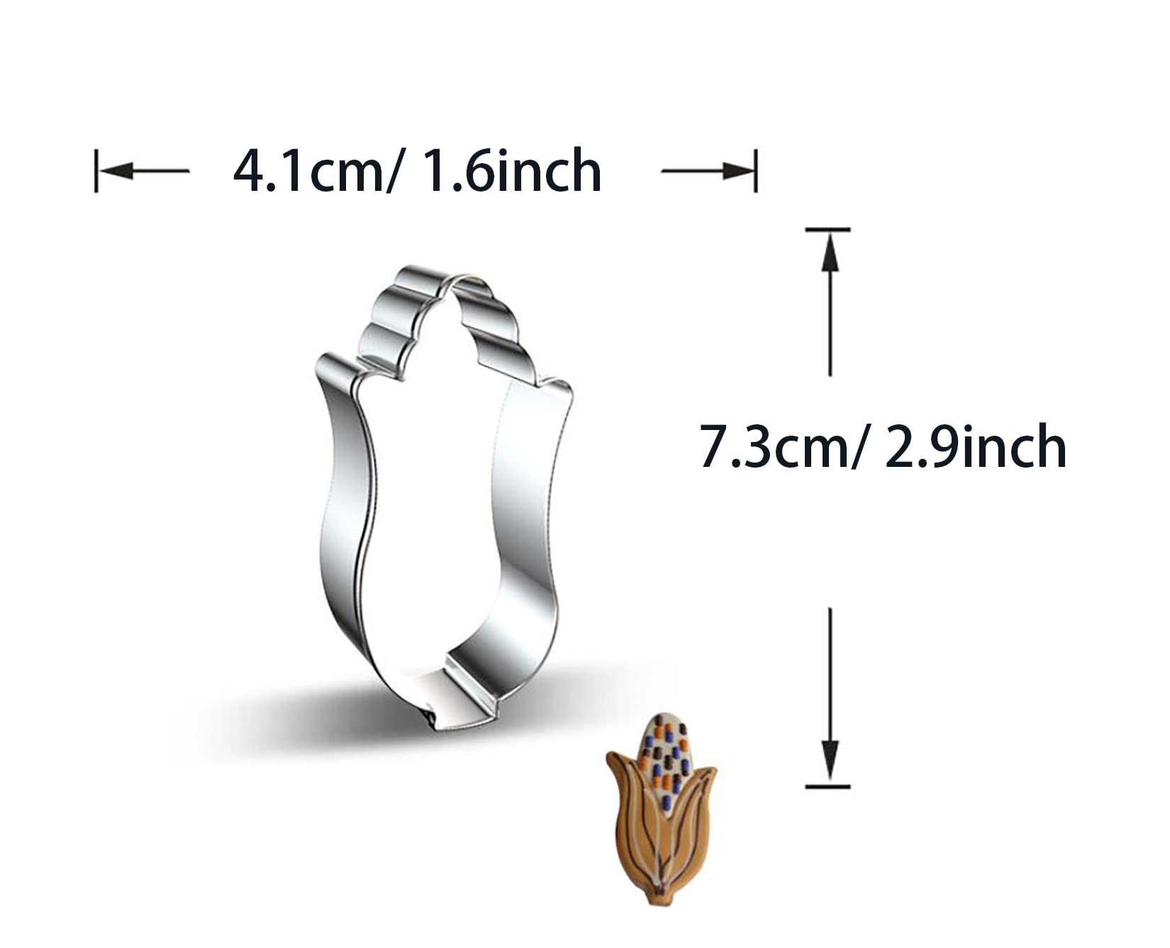 WJSYSHOP Corn Shape Cookie Cutter