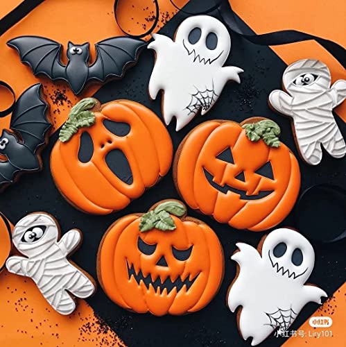 Pumpkin Cookie Cutters Set, 4", 3.22", 2" Large Fall Halloween Thanksgiving Cookie Cutters for Harvest Holiday Decoration Party Supplies