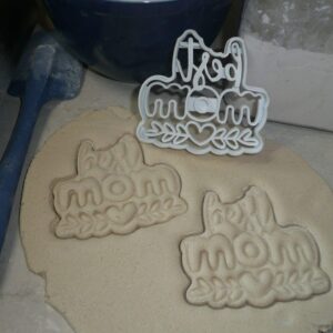 BEST MOM WITH HEART MOTHERS DAY CELEBRATION LOVE COOKIE CUTTER MADE IN USA PR3475