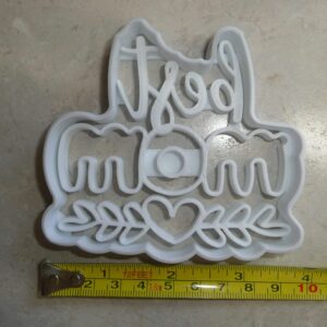 BEST MOM WITH HEART MOTHERS DAY CELEBRATION LOVE COOKIE CUTTER MADE IN USA PR3475