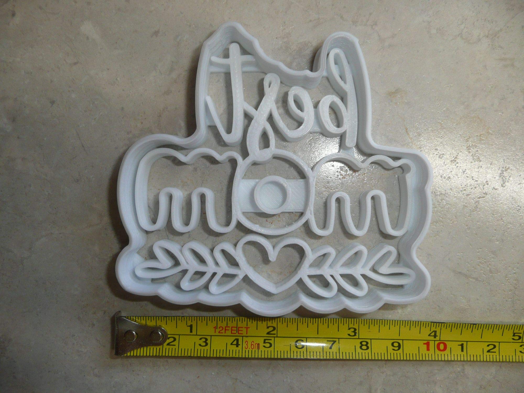 BEST MOM WITH HEART MOTHERS DAY CELEBRATION LOVE COOKIE CUTTER MADE IN USA PR3475