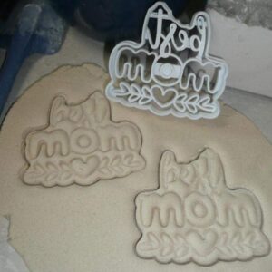 BEST MOM WITH HEART MOTHERS DAY CELEBRATION LOVE COOKIE CUTTER MADE IN USA PR3475