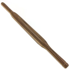 earthvision wooden rolling pin, wooden belan ideal for chapati, roti maker belan, papad belan, phulka, puri rolling pin, wooden roller, wooden chakla belan, indian rolling pin 14.37 inches long