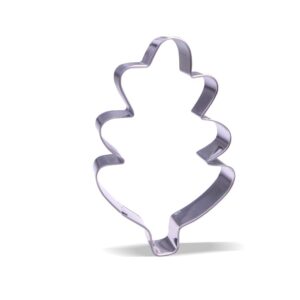 4.2 inch oak leaf cookie cutter - stainless steel