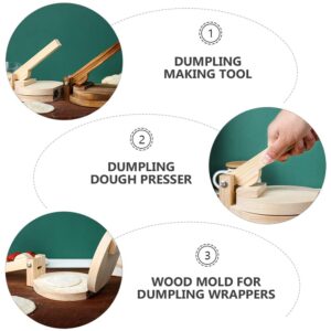 DOITOOL Tortilla Press 6 Inch - Traditional Labor-Saving Wood Tortilla Maker Press - Dough Press Wood Tortilla Press for Dumpling Skin, Homemade Mexican Tortillas,Roti, Burritos,Taco