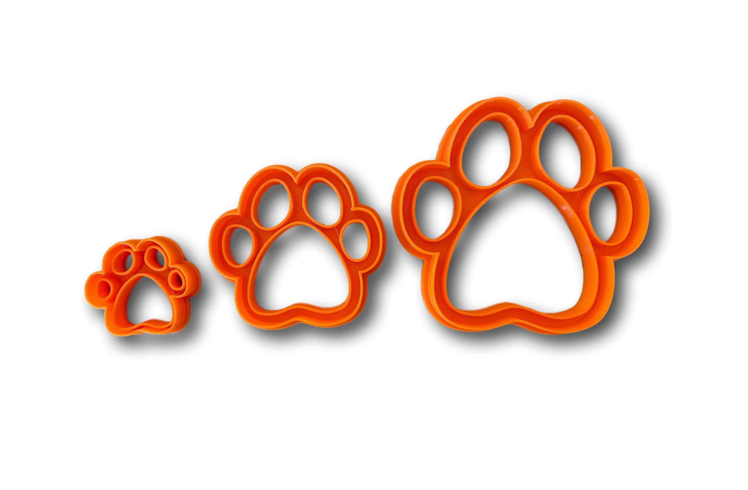 Dog Paw Cookie Cutter Style Set of 3