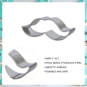 Little Man Themed Cookie Cutter Set Stainless Steel Mustache Bow Tie Neck Onesie Rattle Baby Bottle Photo Plaques Dough Fondant Biscuit Molds for Baby Shower