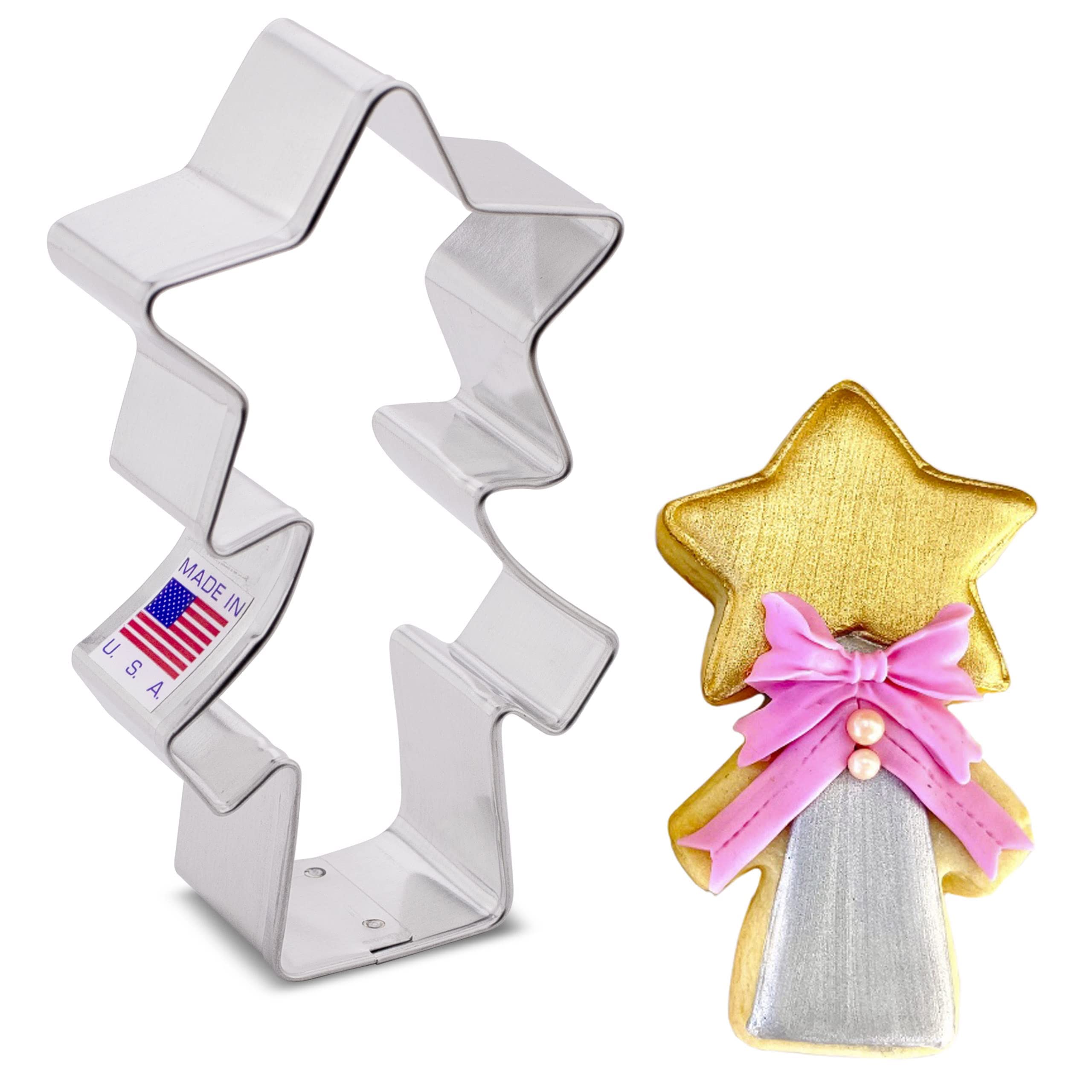 Magical Wand Cookie Cutter, 4" Made in USA by Ann Clark