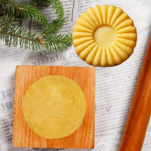 Wooden Cookie Biscuit Mold Baking Embossing Cookies Stamp Mold Cutter Funny 3D Baking Mold Embossing Craft Decorating Suitable for Festival Wedding Party Kitchen DIY Baking Tools