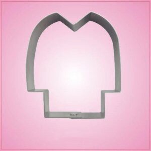 simple hockey jersey cookie cutter 3-1/2 inches tall