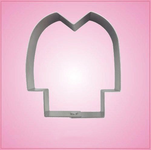 Simple Hockey Jersey Cookie Cutter 3-1/2 inches tall