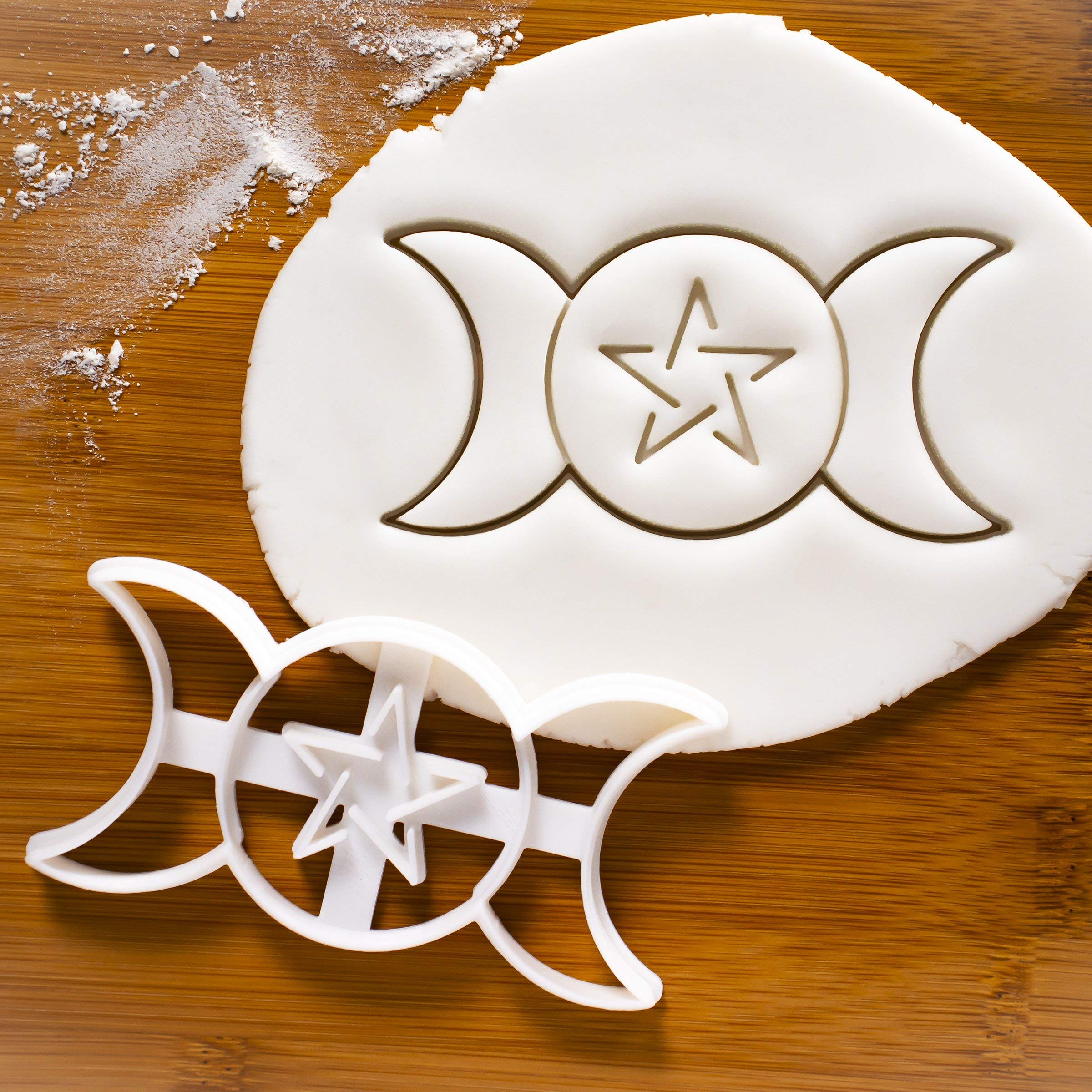 Set of 2 Goddess cookie cutters (Designs: Triple Goddess and Spiral Goddess), 2 pieces - Bakerlogy